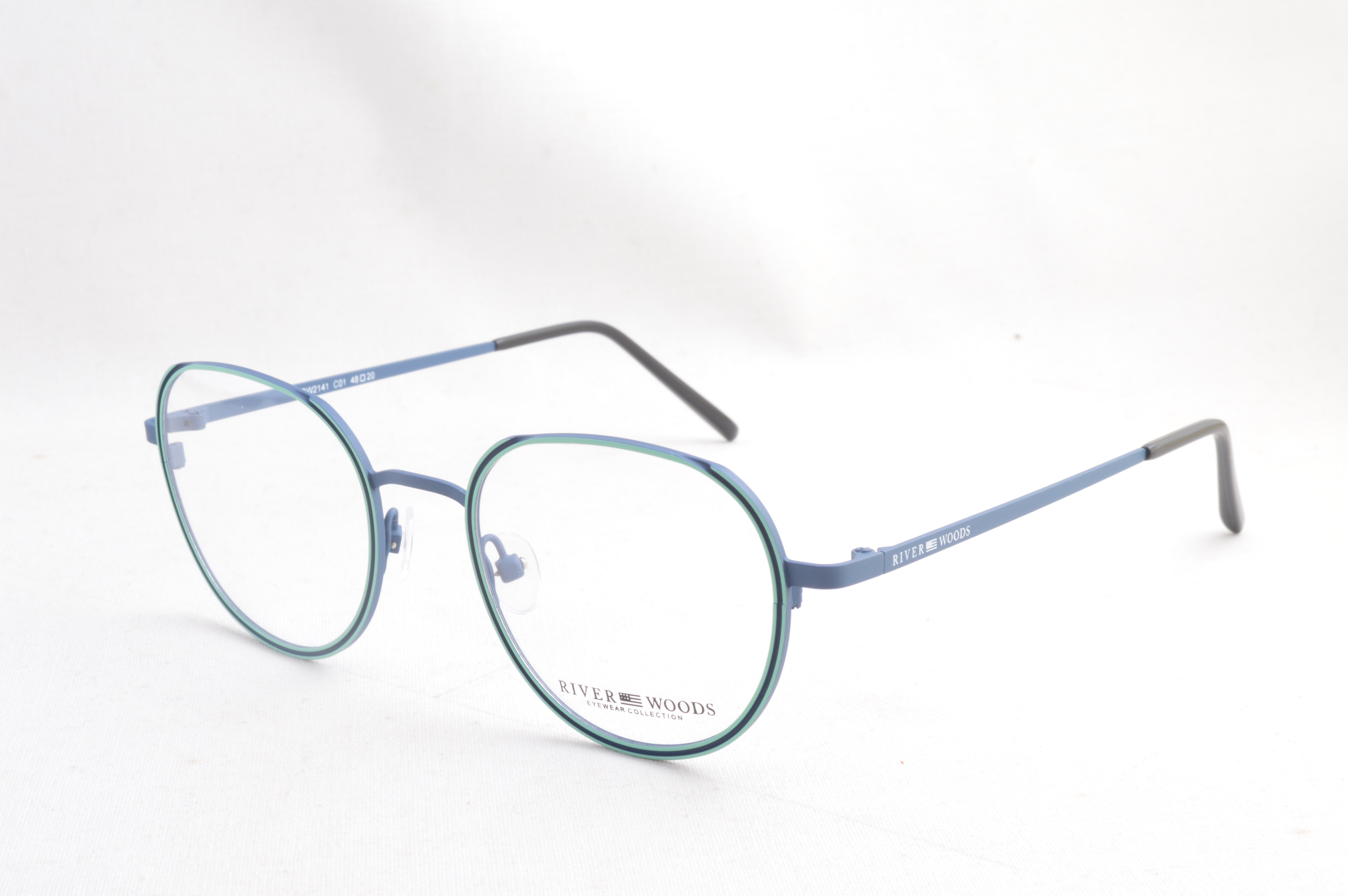 Lunettes de vue en métal bleu - River Woods