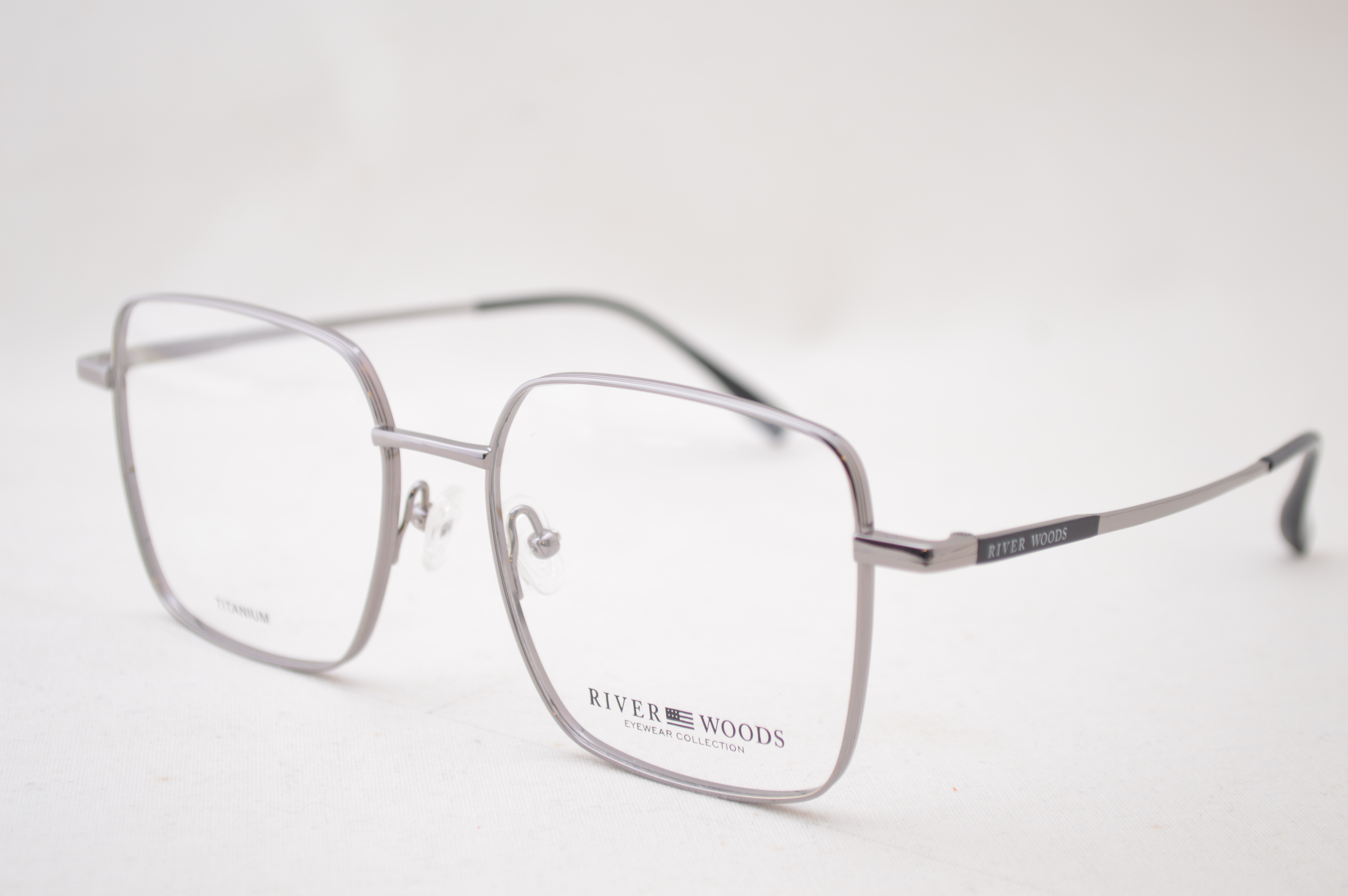 Lunettes de vue en métal argenté - River Woods