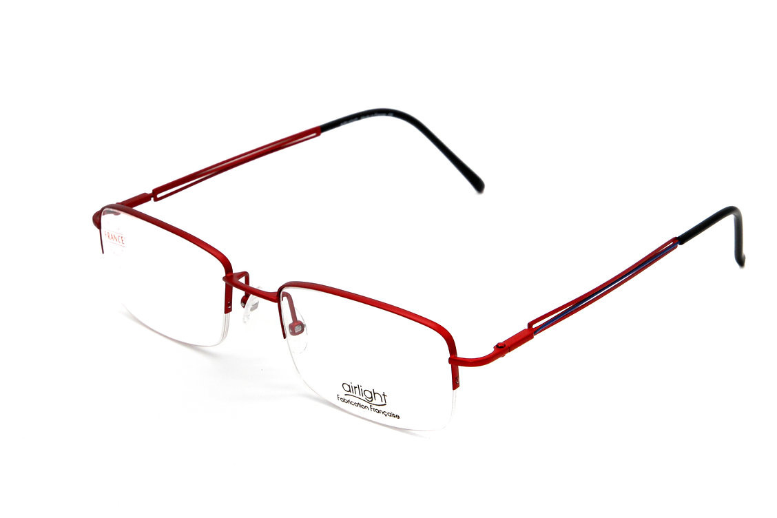 Lunettes de vue en métal rouge - Airlight