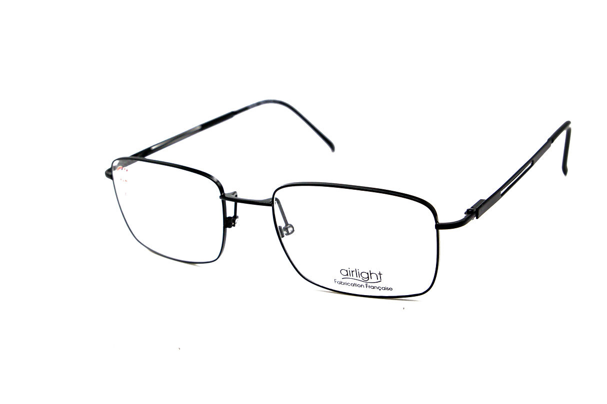Lunettes de vue fines en métal noir - Airlight